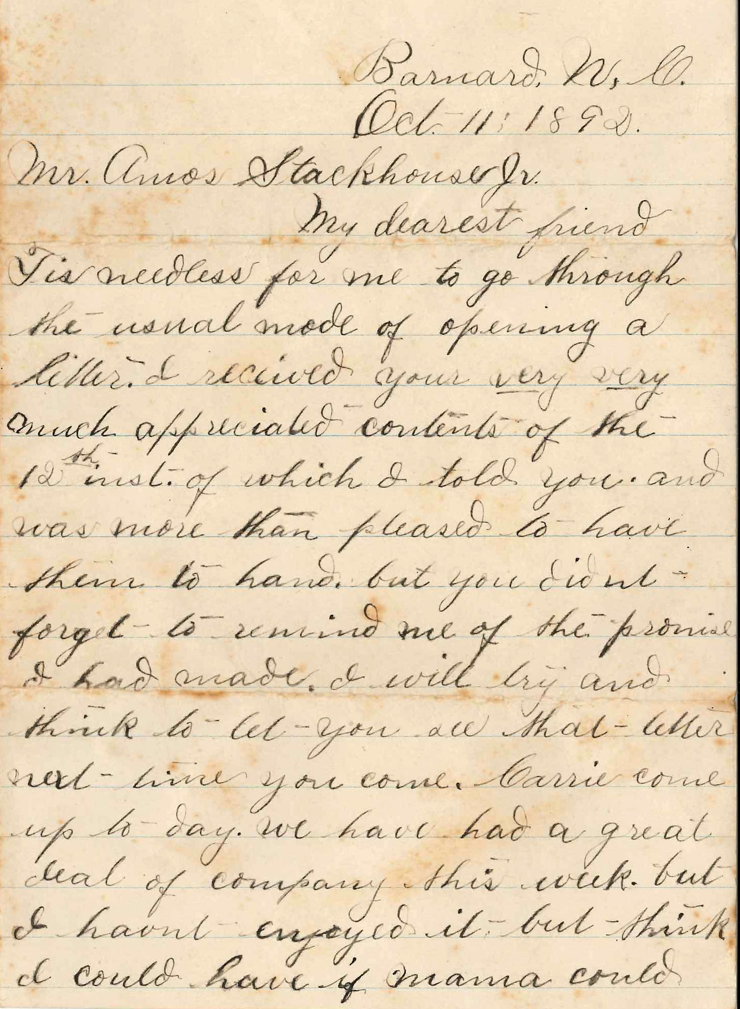 Hester letter1 – Buncombe County Special Collections